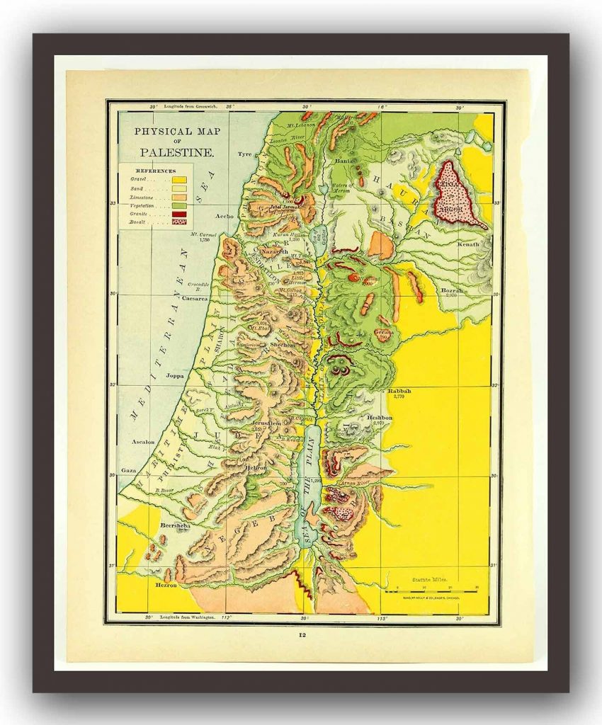 Vintage Israeli Maps - VINTAGE ISRAELI POSTERS