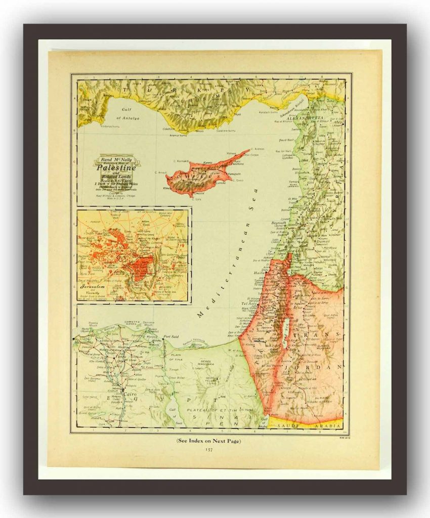 Vintage Biblical Maps of Israel Rare Collection 1930s – The Unbreakable ...